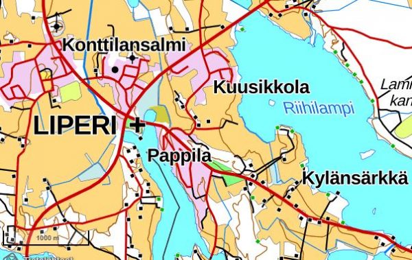 Katuvalaisimia uusitaan Liperin kirkonkylällä