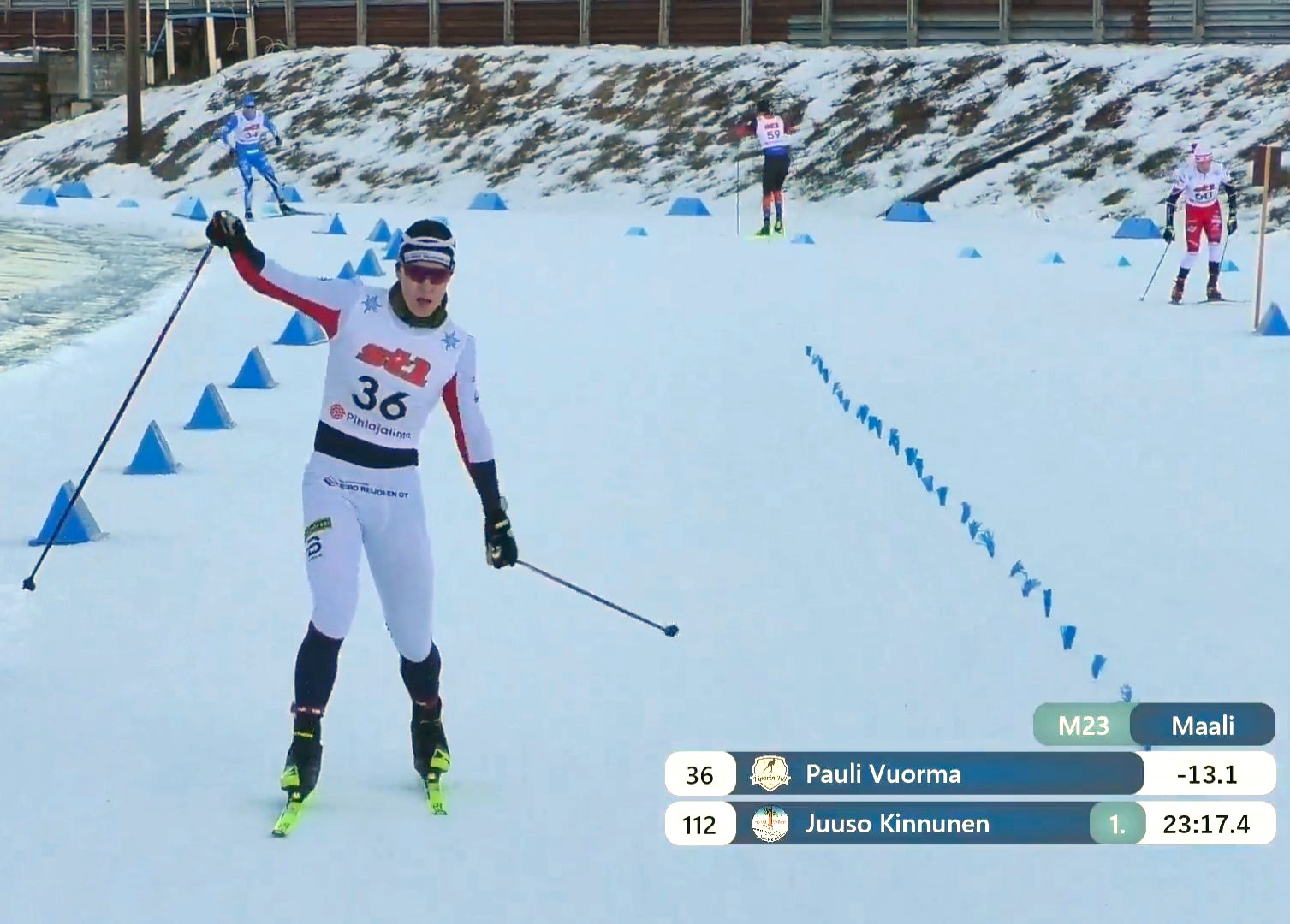 Liperin Hiihtoseuran Pauli Vuorma neljänneksi vapaan 10 kilometrillä ...